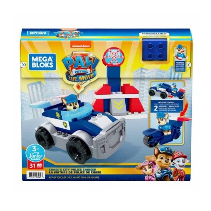 Paw Patrol Mattel Mega Bloks Chase's City Police Cruiser